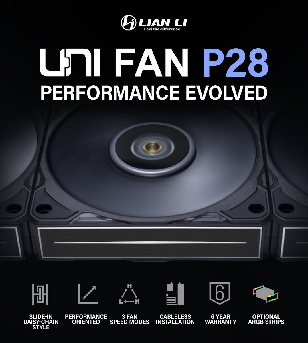 Lian Li P28 UNI Fans and Galahad Performance – Gamertech.shop